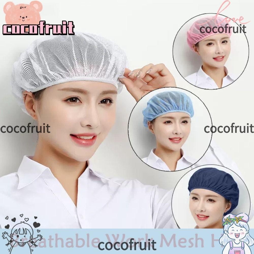 COCOFRUIT Chef Hat, Breathable Hair Nets Mesh Work Hat, Sanitary Work ...