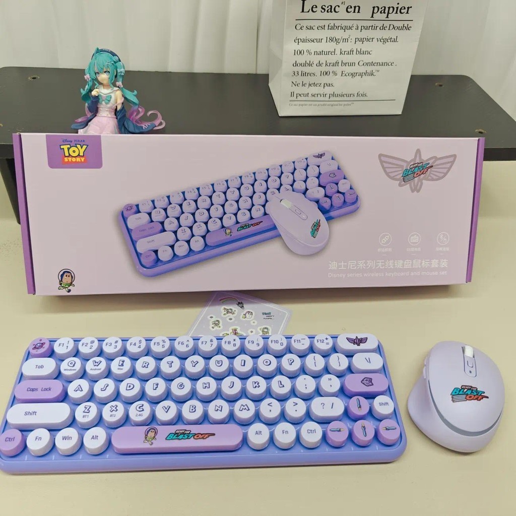 65 Keys Disney DW-MK100 2.4GHz Bluetooth Dual Modes Wireless Keyboard ...