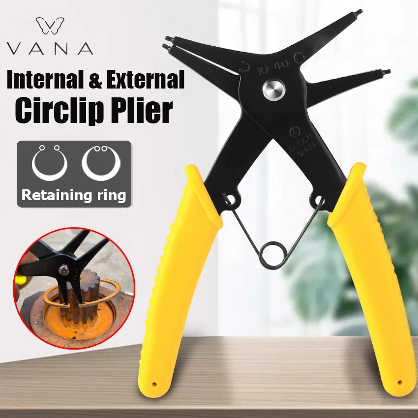 2-in-1 Multifunction Snap Spring Ring Circlip Portable Circlip Pliers ...
