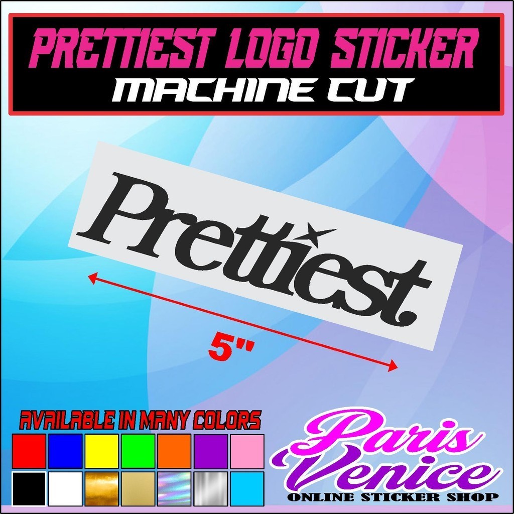 prettiest logo 5inches logo sticker machine cut diecut original sticker ...