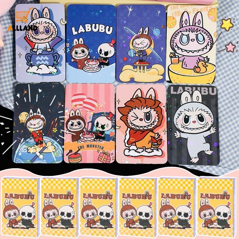 Cartoon Labubu Collection Small Cards - Double-Sided Color Printed ...