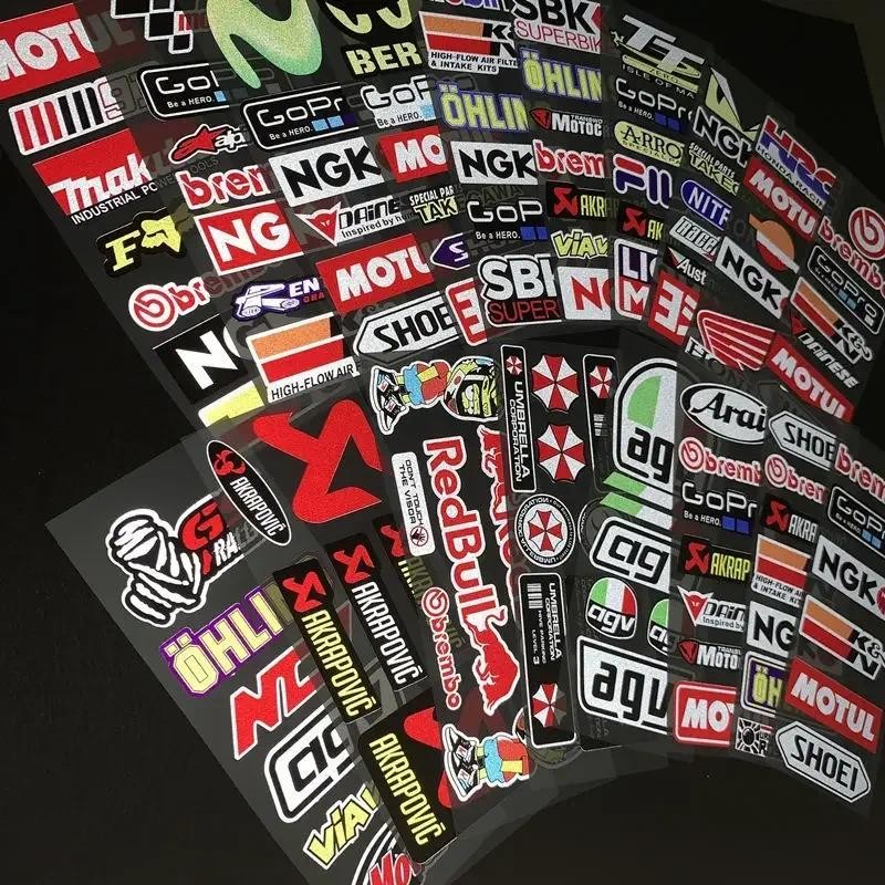 New Motorcycle Waterproof Reflective Stickers Car Electric Vehicle ...