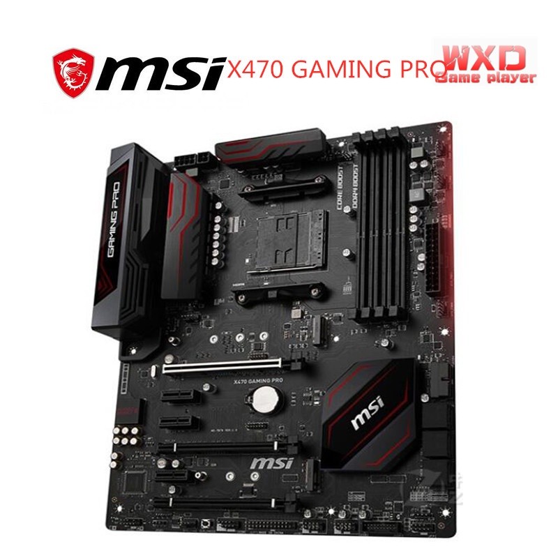 Used MSI X470 GAMING PRO Motherboard Socket AM4 DDR4 For AMD X470 X470M ...