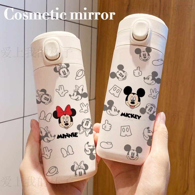 Mickey Mickey Mouse Couple Insulated Bottle Large Capacity Portable ...