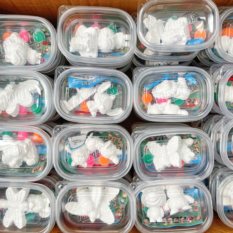 Cartoon coloring plaster doll DIY educational toys Figurine Educational ...