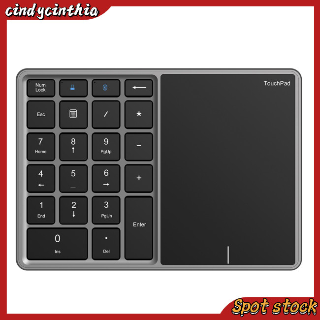 Cindy Wireless Number Pads 22 Keys 2.4G Numeric Keypad Type C Charging ...