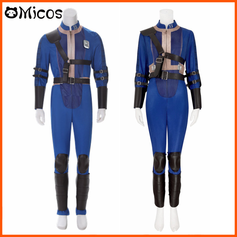 Fallout Lucy MacLean Cosplay Costume Female Male Survivor Suit Blue ...