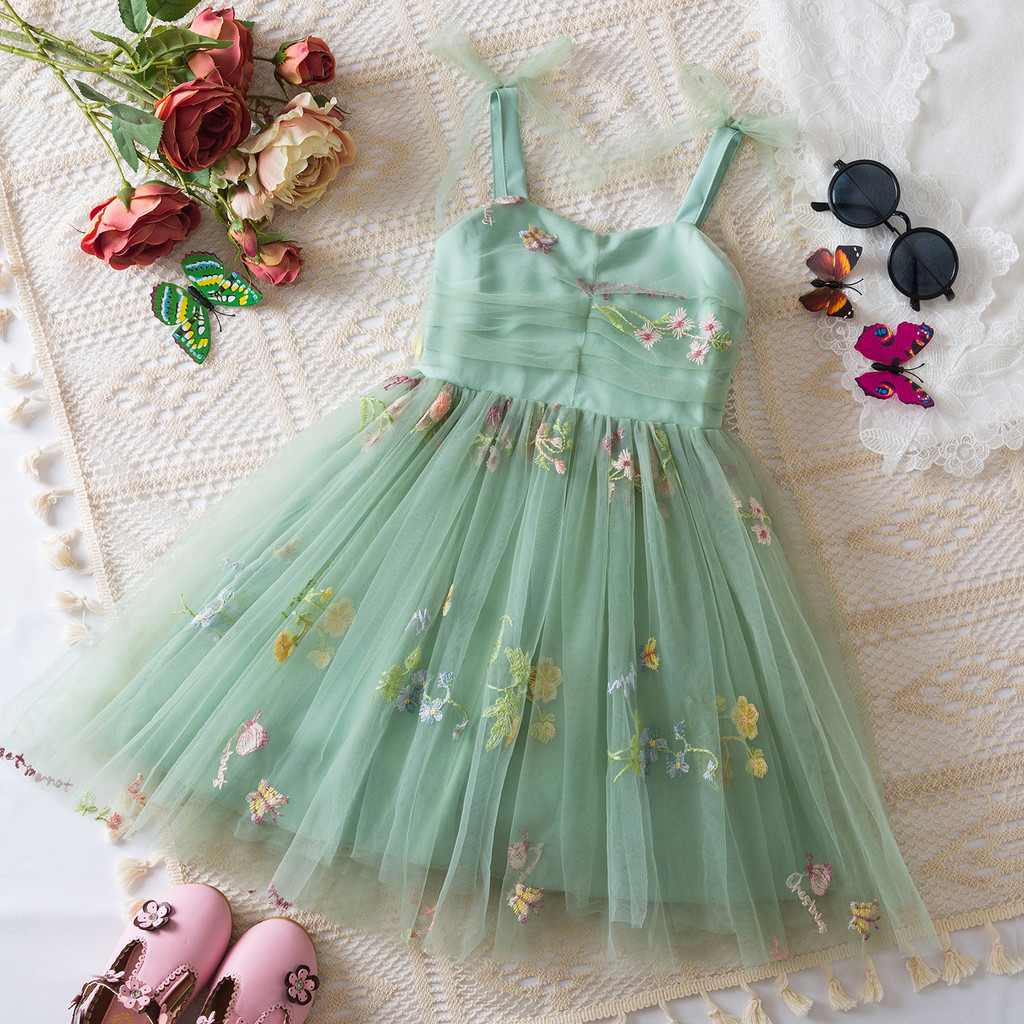 NNJXD Kids Girls Summer Beach Holiday Vacation Leisure Embroidered ...
