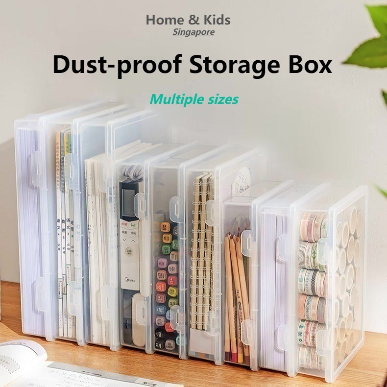A4 file plastic transparent book storage box multifunctional cosmetic ...