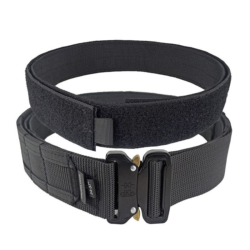 Men Belt 2 inches COBRA Metal Buckle Quick Release Laser Cut MOLLE ...