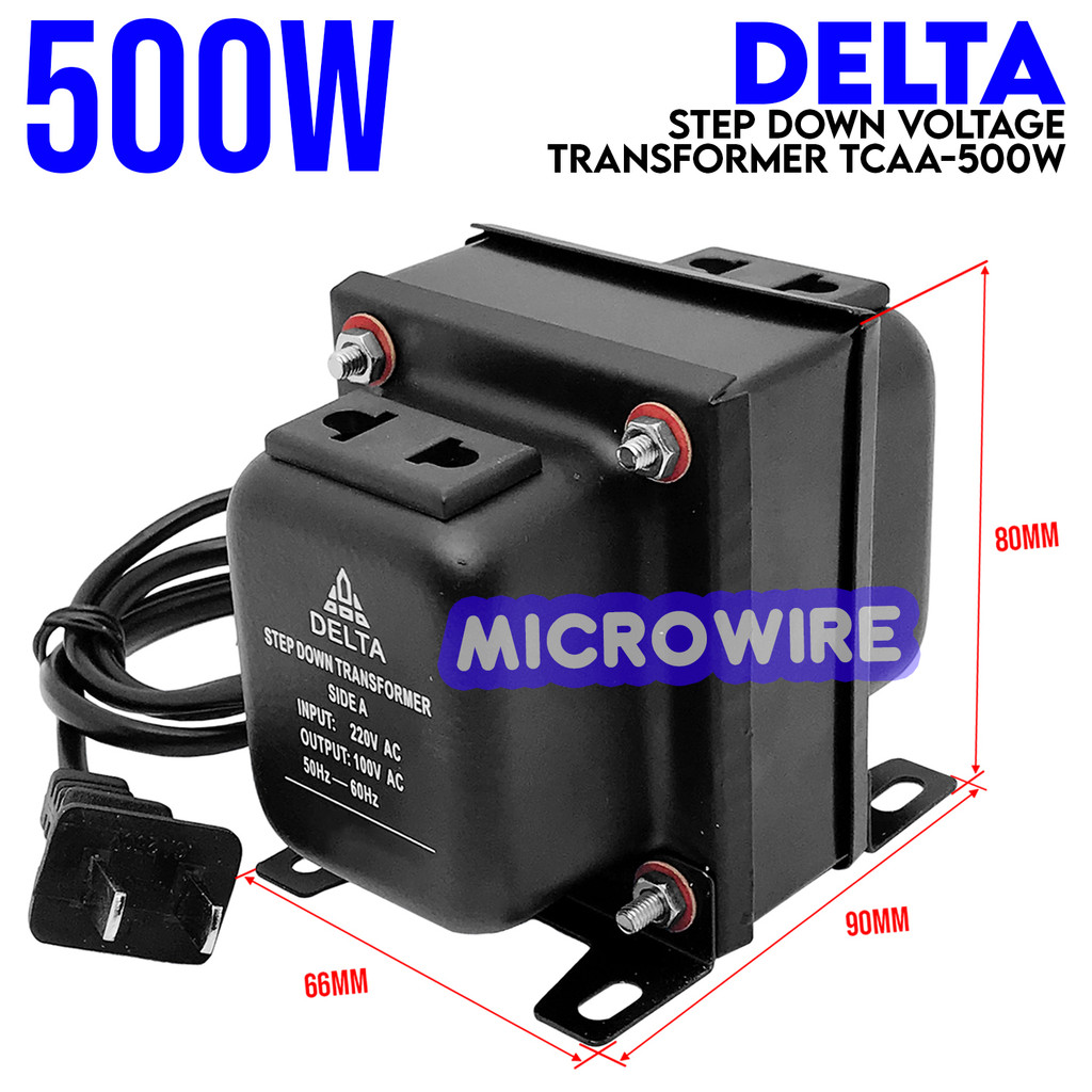 nxp-500W Stepdown Transformer 220VAC to 110VAC Step Down Converter | Shopee Philippines