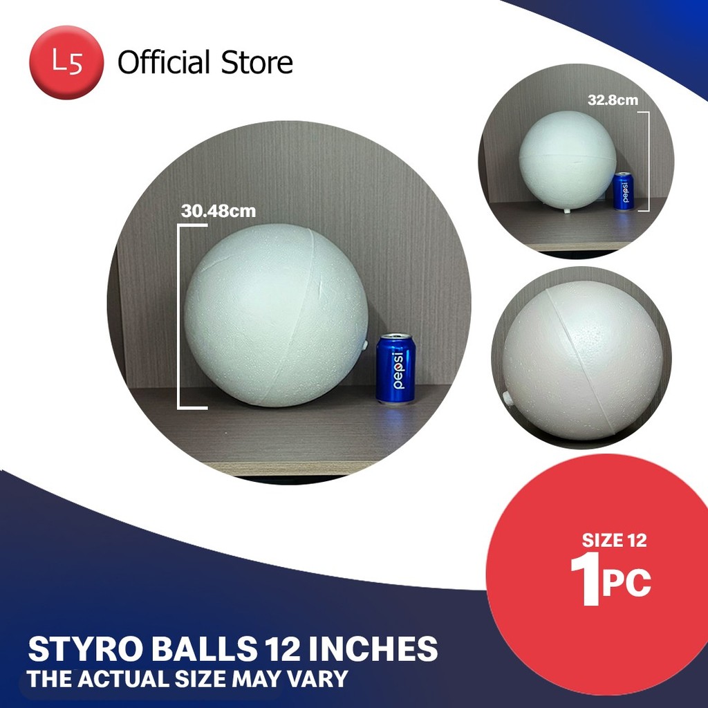 Styro Ball 12 inches (1pc) | Shopee Philippines