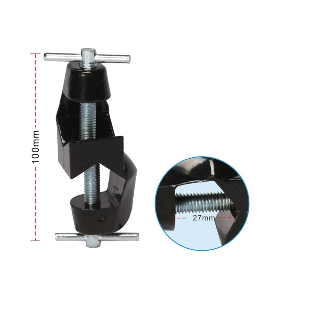 Iron 100mm Height 22mm Rotary Lab Stand Clamp Clip Cross Test Tube ...