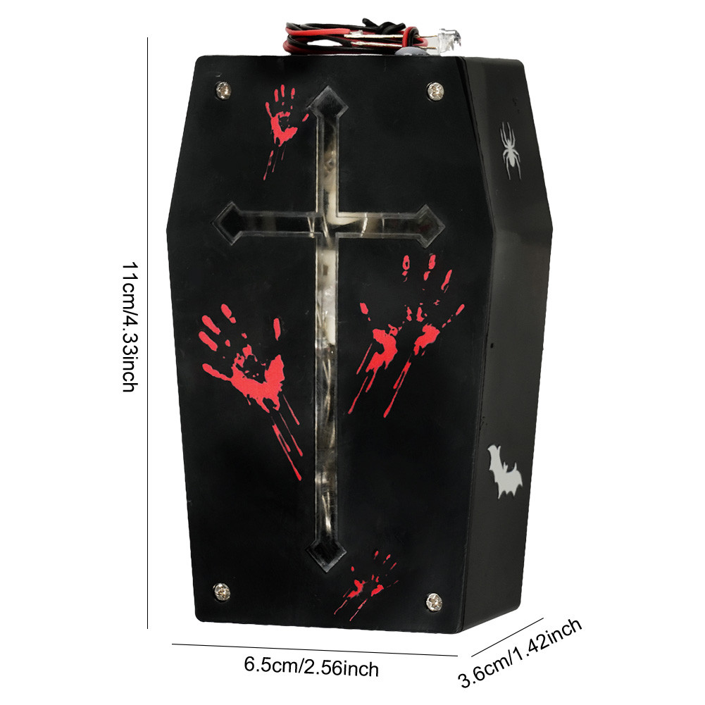 Halloween Sound Control Coffin Box Horror Screaming Sound Box Haunted ...