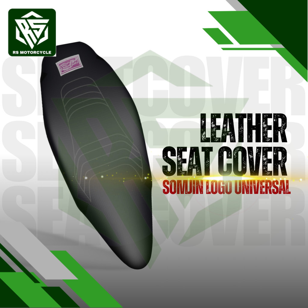 [RS MOTORCYCLE] LEATHER SEAT COVER SOMJIN SMALL LOGO UNIVERSAL | Shopee ...
