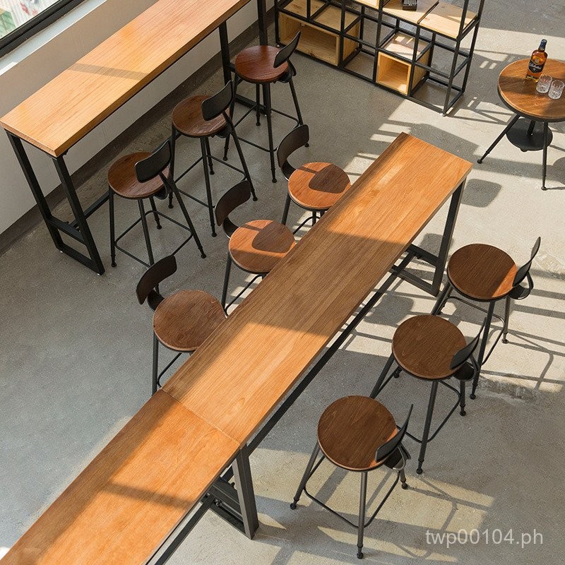 American-Style Solid Wood Bar Counter Household Minimalist Balcony Wall ...