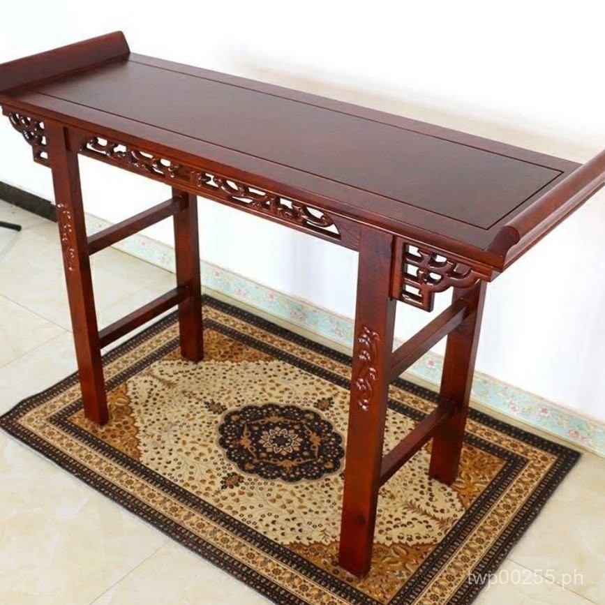Old Elm Wood Furniture White Blank Wood Color Tribute Table Buddha ...