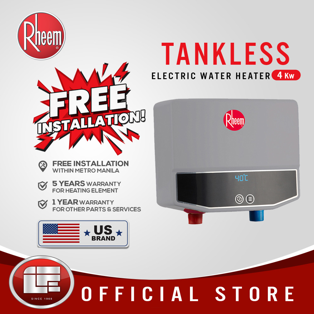 RHEEM RTEC-04 E03 3.5KW TANKLESS ELECTRIC MULTI-PT | Shopee Philippines