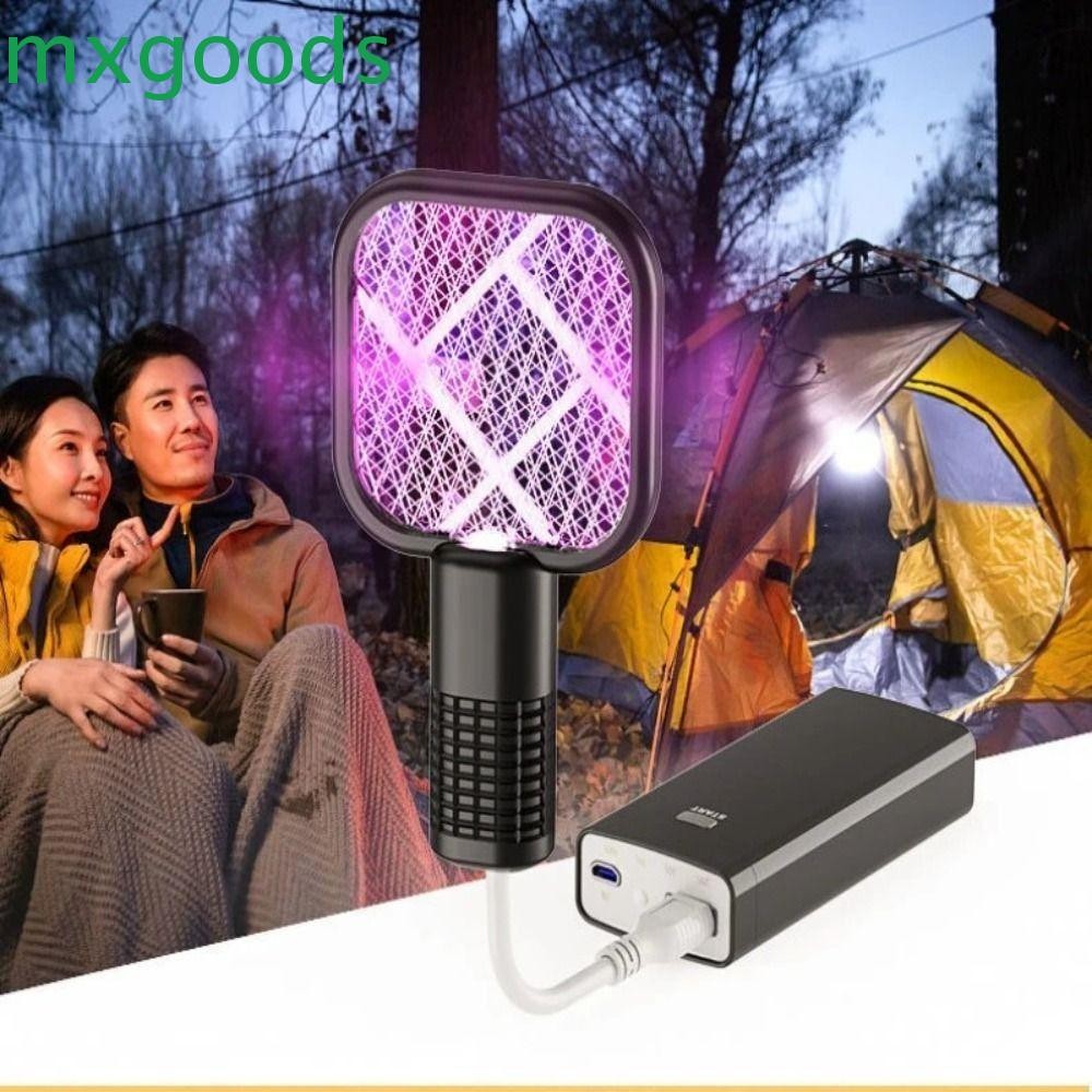 MXGOODS Mosquito Swatter Trap, USB Electric Shock Fly Bug Zapper, Pest Control Portable Mini UV ...