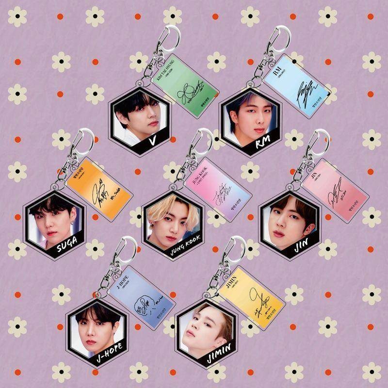 BTS Acrylic Keychain Suga V Jimin Jungkook Star Fashion Keyring for ...