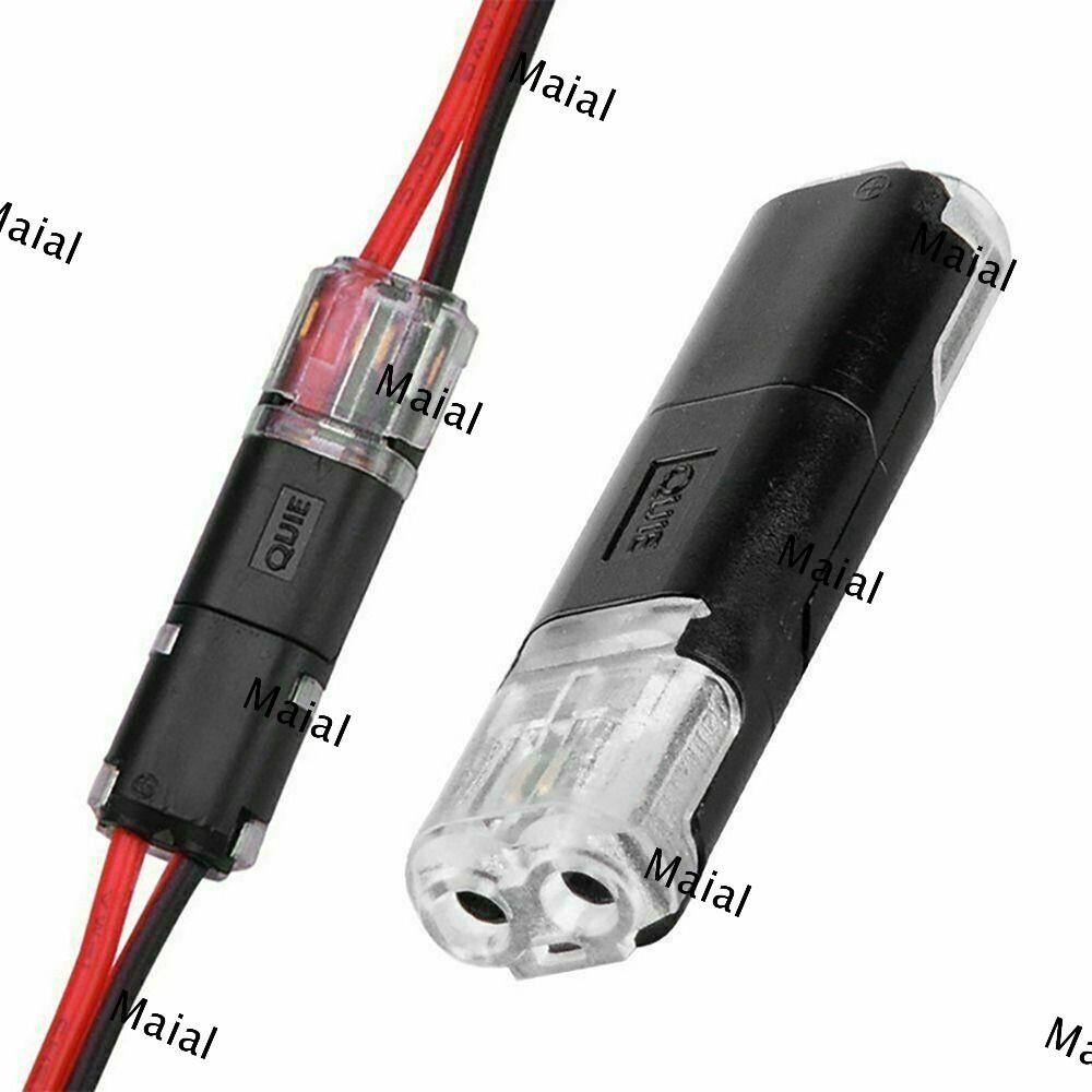 MAIAL Quick Terminal Block, 2Pin With Locking Buckle Fast Plug Wire ...