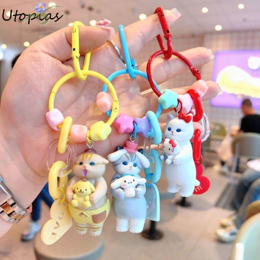 [UTOPIAS] Sanrio Keychain, Shark Cat Sanrio Cartoon Shark Cat Pendant ...