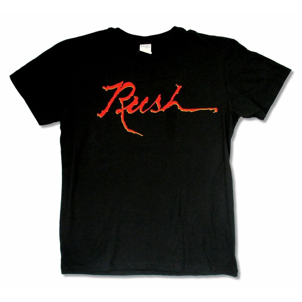 RUSH All The Logos Back Print Black T Shirt New Official Band Merch ...