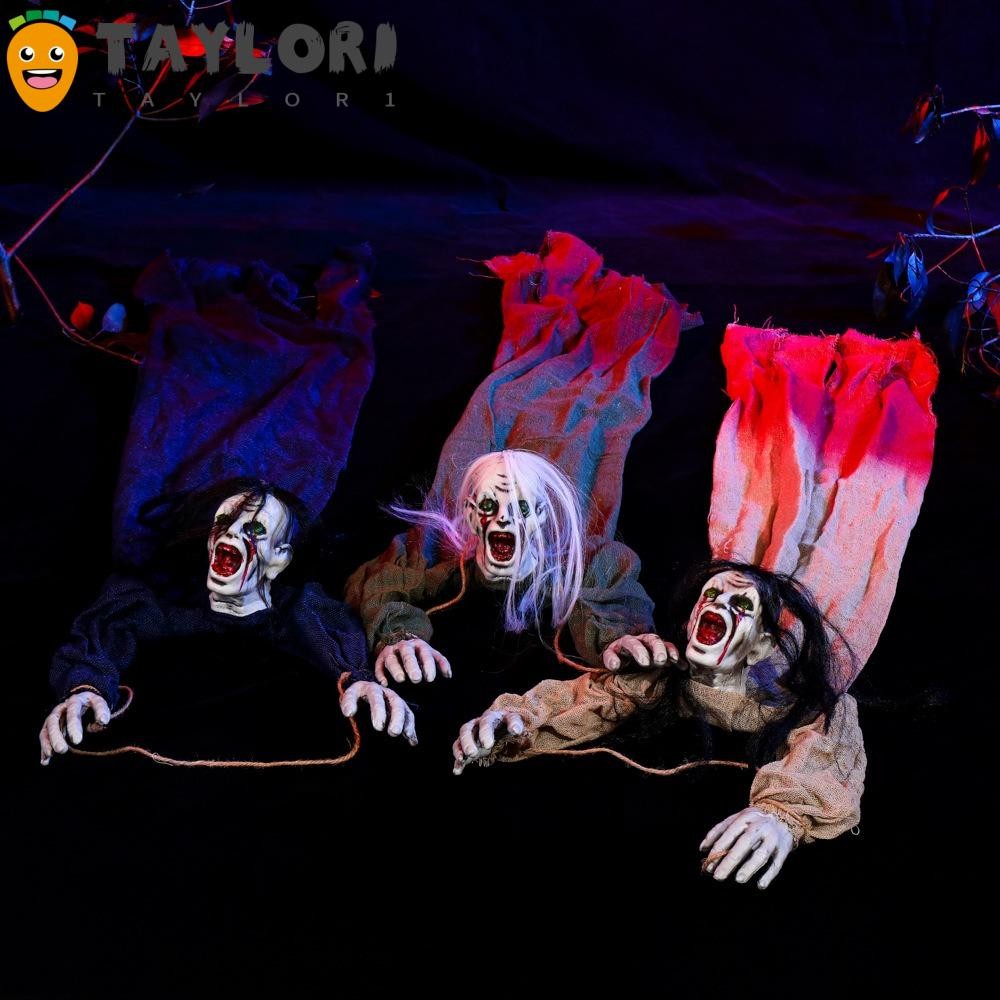 TAYLOR1 Halloween Hanging Ghost, Long Hair Bloody Cloth Halloween ...