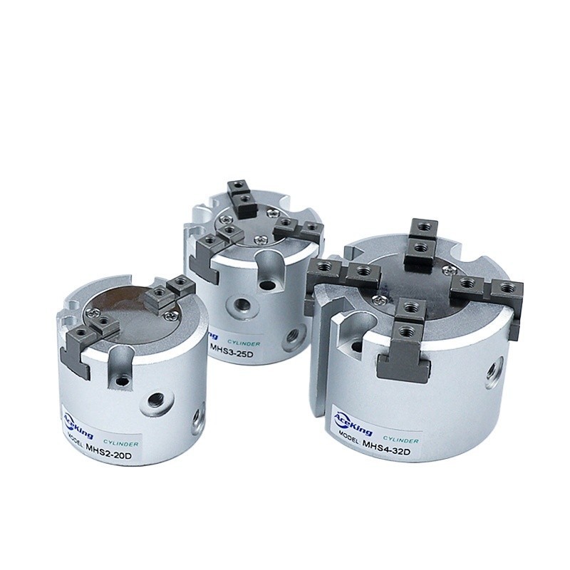 ×SMC type two claw three claw four claw pneumatic finger cylinder MHS2 ...