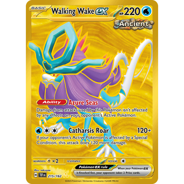 Pokemon TCG - Scarlet & Violet: Temporal Forces - Walking Wake ex - 215 ...