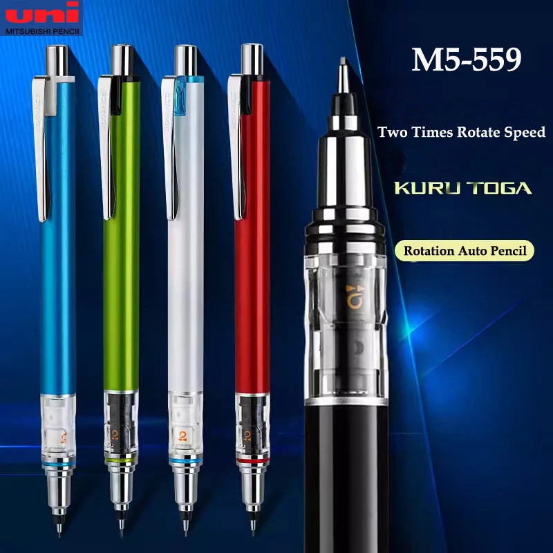 Uni Kuru Mechanical Pencil Toga Advance M5-559 0,3mm/0,5mm/0,7mm Twice Rotation Speed Automatic ...
