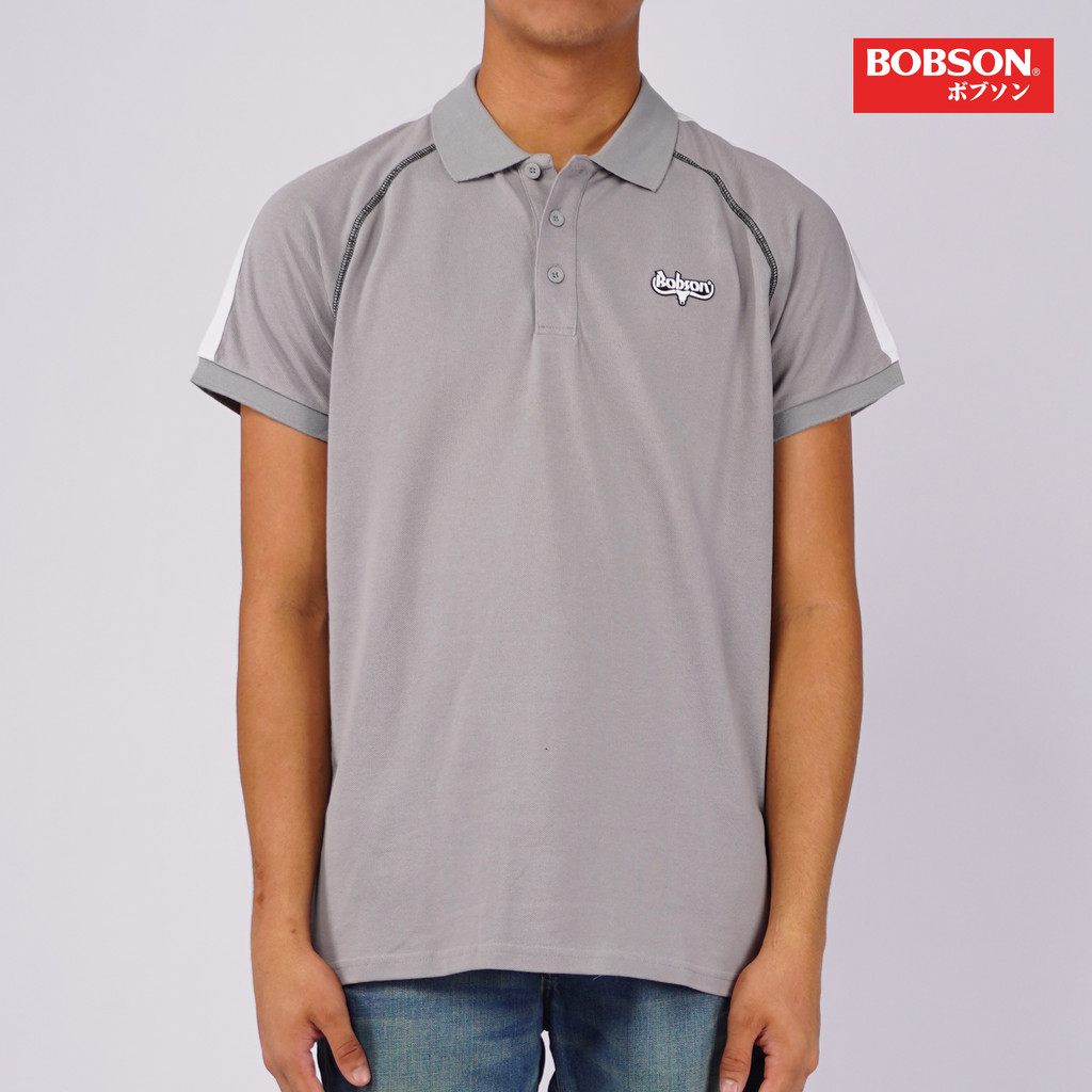 Bobson Japanese Men's Basic Collared Shirt Slim Fit 105194 (Gray) | Shopee Philippines