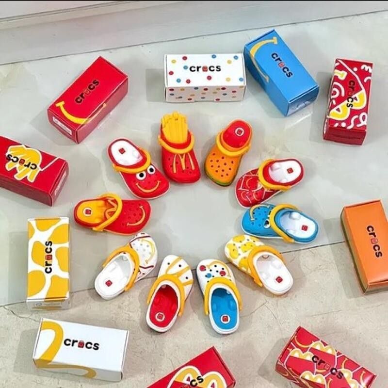 2024 McDonald's Crocs Mini Pendant McDonald's Happy Meal Classic Collectible Crocs Slipper ...