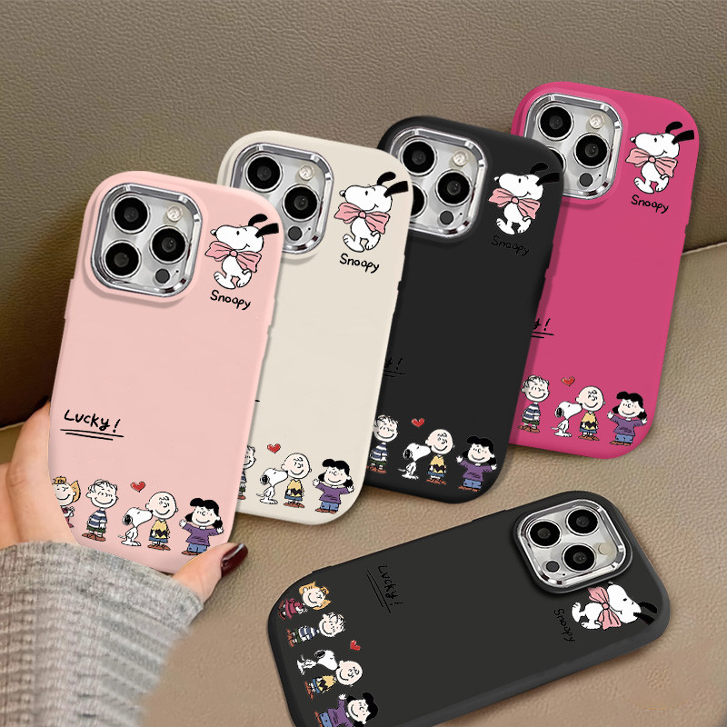 Cartoon Bottom Snoopy Pattern Phone Case Compatible for IPhone 12 13 14 ...