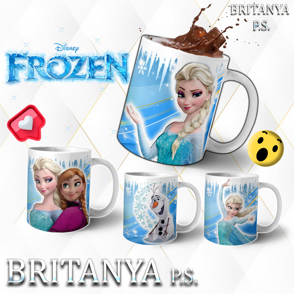 Disney Frozen ELSA Mug design | Shopee Philippines