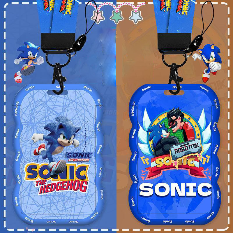 Sonic Lanyard Card Holder Sonic Boy Bus Card Holder Employee ID Holder ...