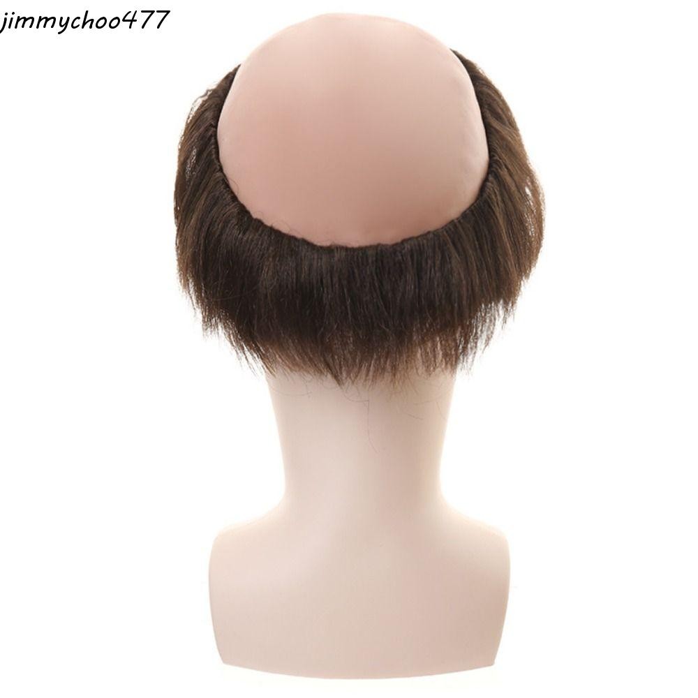 JIMMYCHOO Bald Head Wigs, Clown Props Short Straight Funny Bald Wig ...