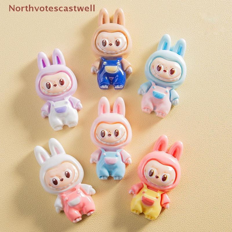 NVCWELL 6Pcs Cute Labubu Doll Patch DIY Accessories Handmade Creative ...