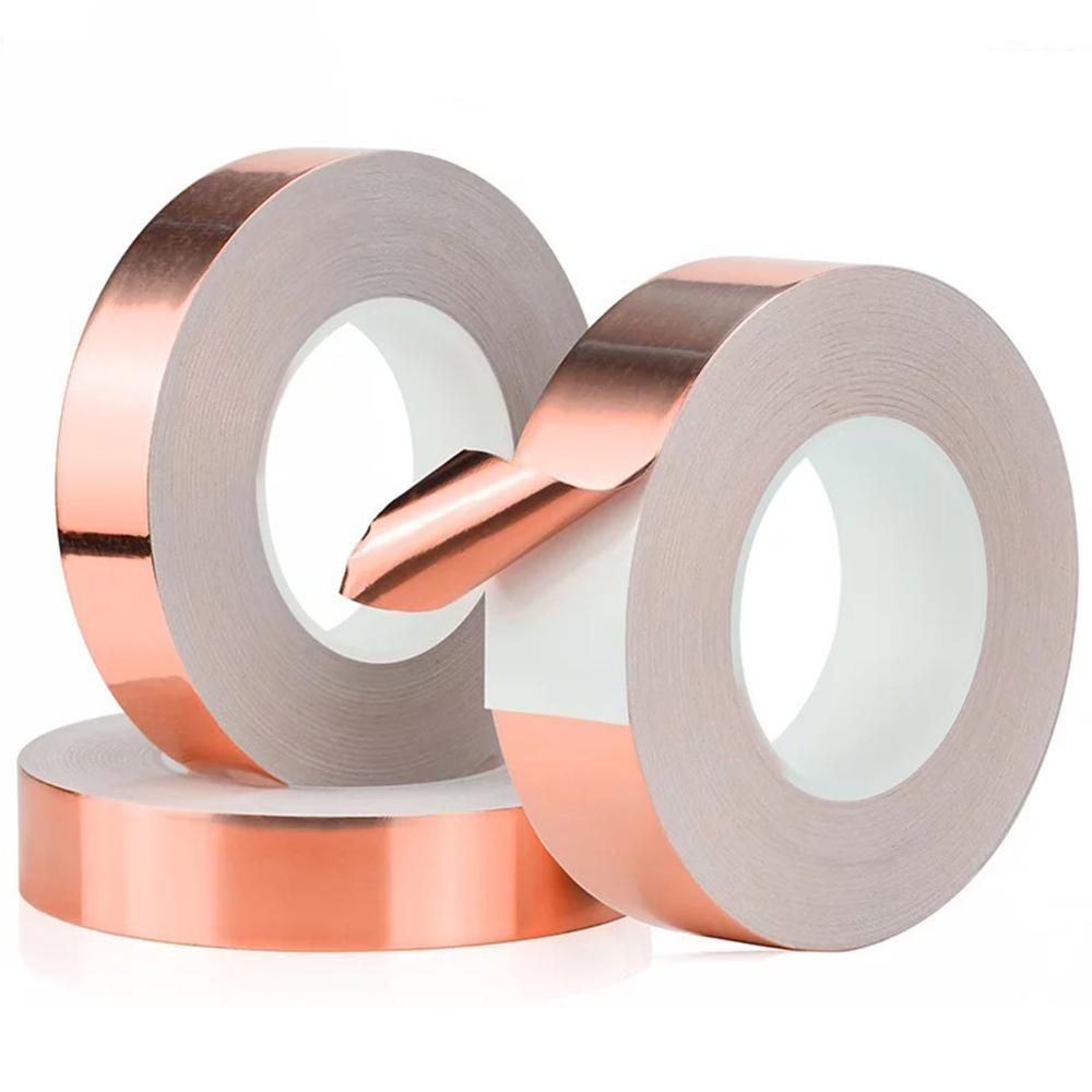 20m*5/10/15/20mm Copper Foil Tape Single Side Conductive EMI Shielding ...