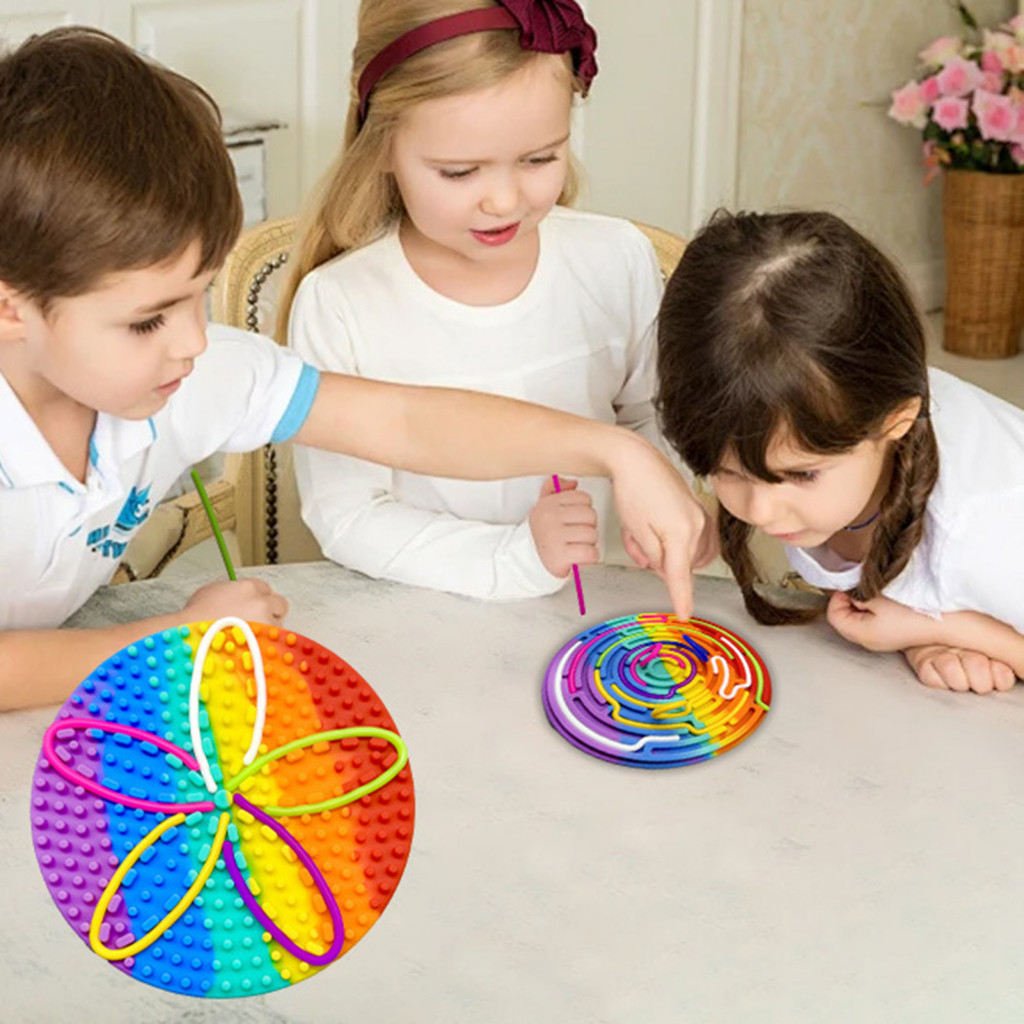 Lingoer| Fine Motor Skills Activity Board Children Tactile Board Toy ...