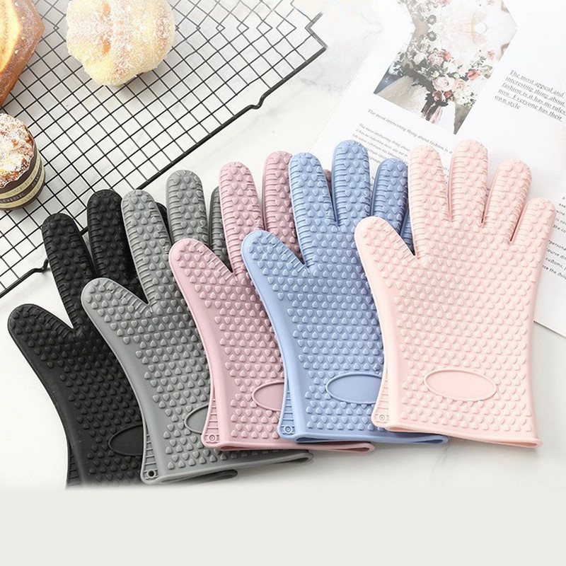 GMARTY Anti-scald Oven Gloves Thickened Silicone Insulation Non-slip ...