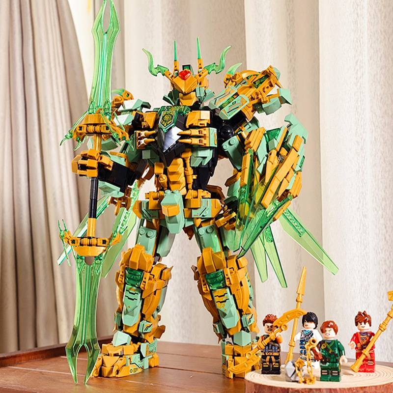 【Ready Stock】 Ninjago Building Blocks Silent Titan Mech Dragon Combination Robot Compatible with ...