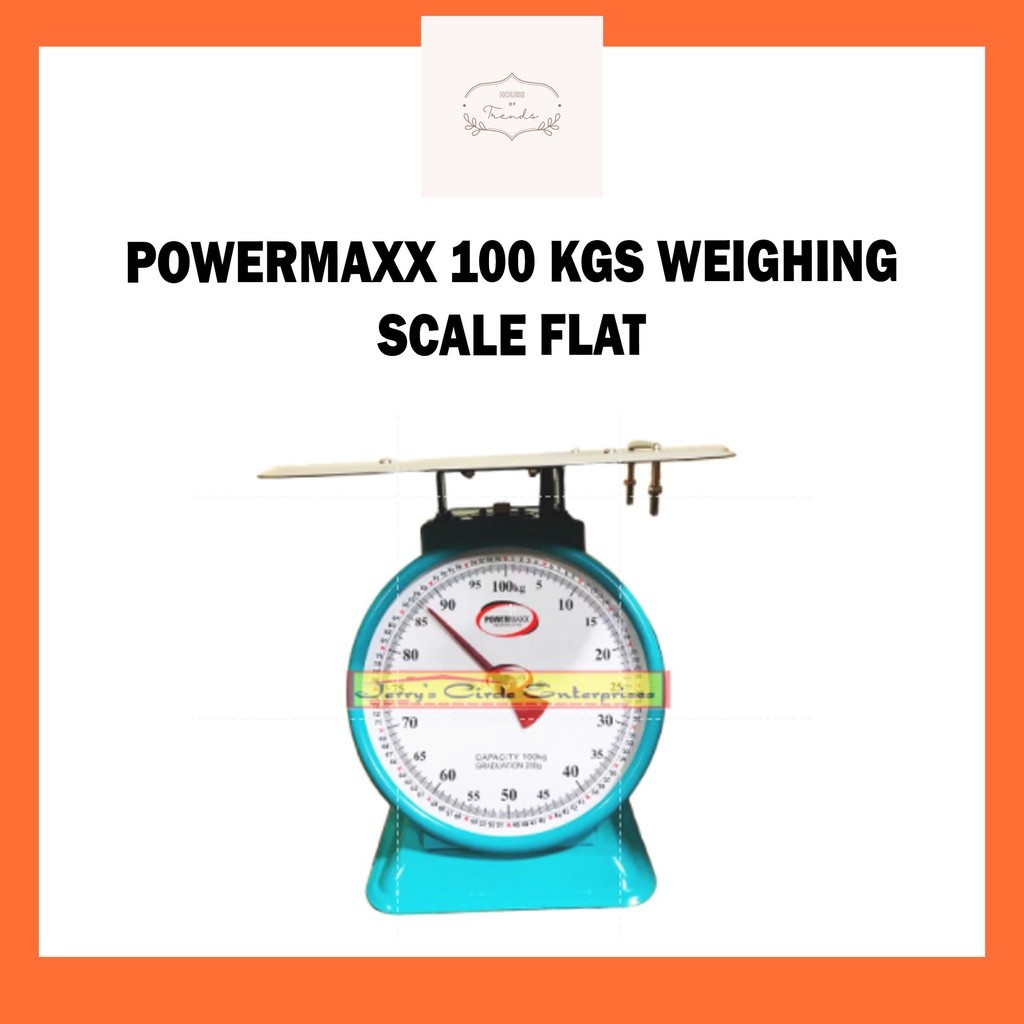 POWERMAXX 100 KGS WEIGHING SCALE FLAT / 100 KILOS TIMBANGAN | Shopee ...