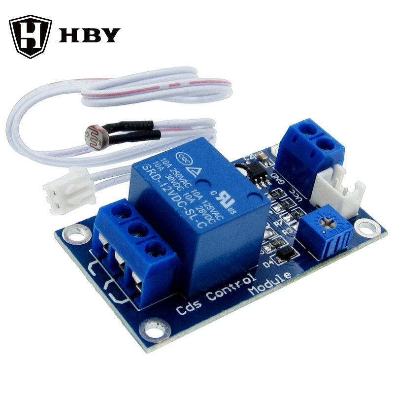 XH-M131 DC 12V Light Control Switch Photoresistor Relay Module Detection Sensor 10A brightness ...