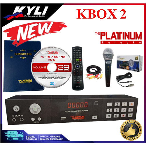 Platinum K-BOX 2 KS-40+ DVD Karaoke Player with 17000 Songs,Free Mic Volume 29 (Updated 2025 ...