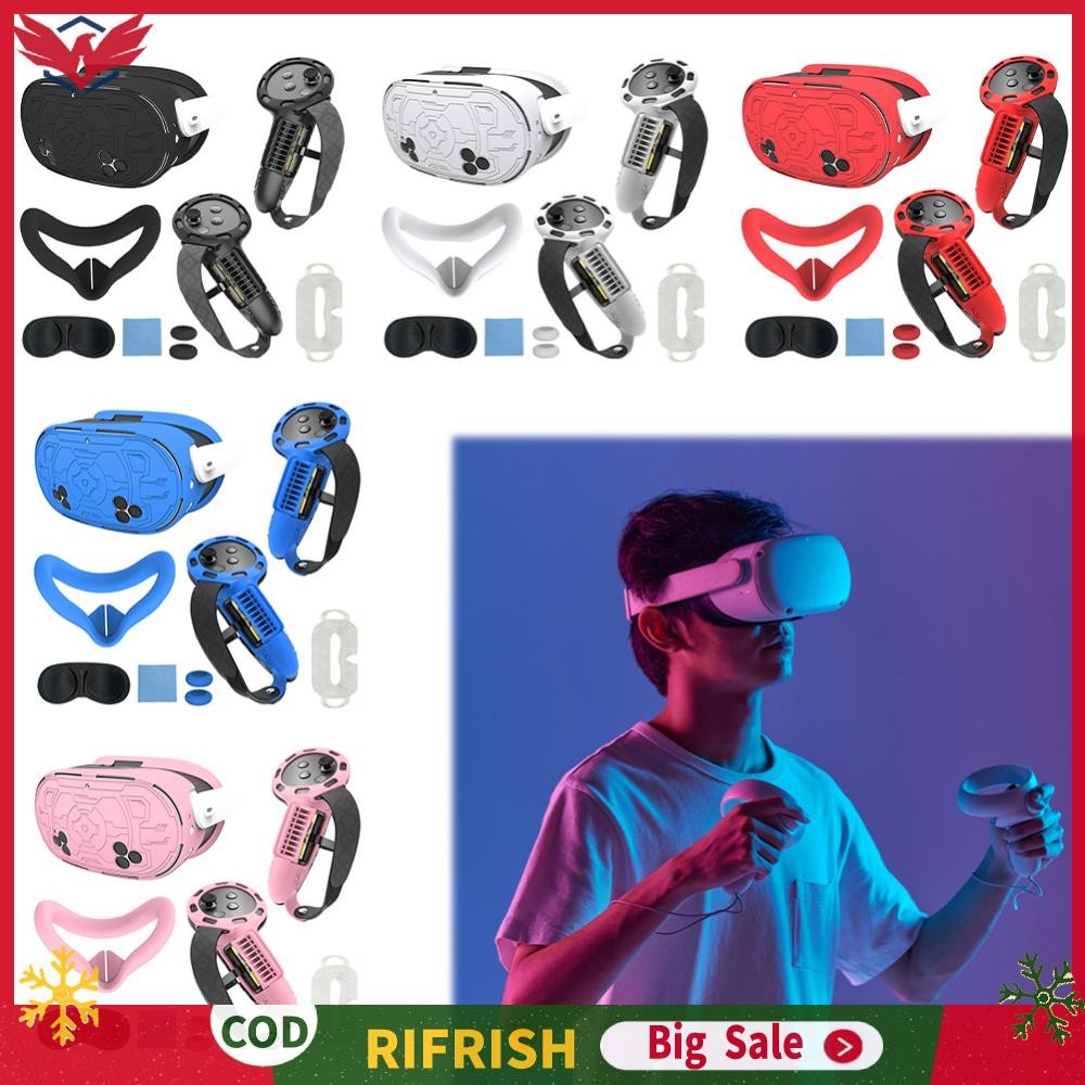 2. 7Pcs VR Accessory Set from Rifrish.ph for Meta Quest 3S – Face Cover ...