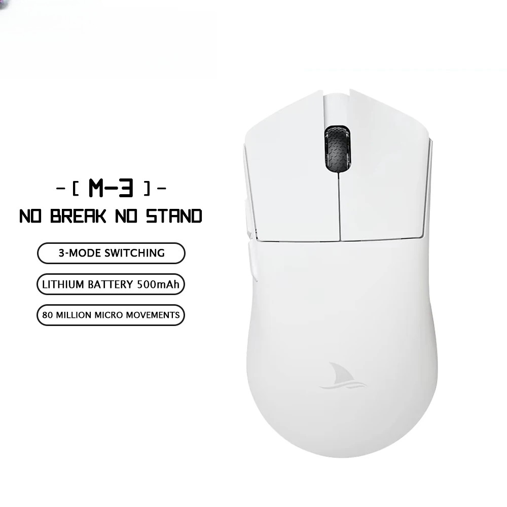 Darmoshark M3 Gaming Mouse Three Mode Bluetooth Wireless Big Hands 26000DPI PAW3395 Optical ...