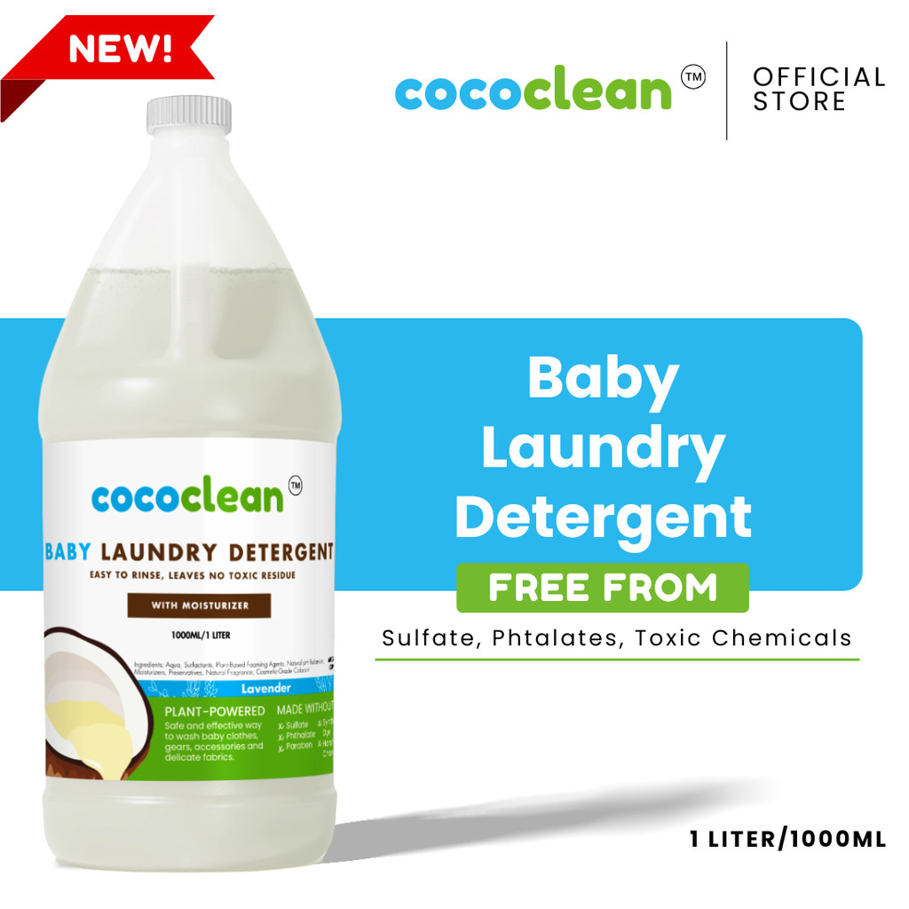 Cococlean Baby Laundry Detergent Liquid Detergent 1 Liter | Shopee ...