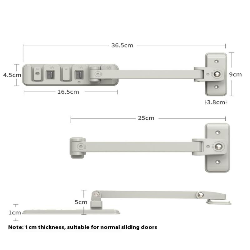PST Belle Home Baby Safety Lock Buckle Windows Limit Holder Sliding ...