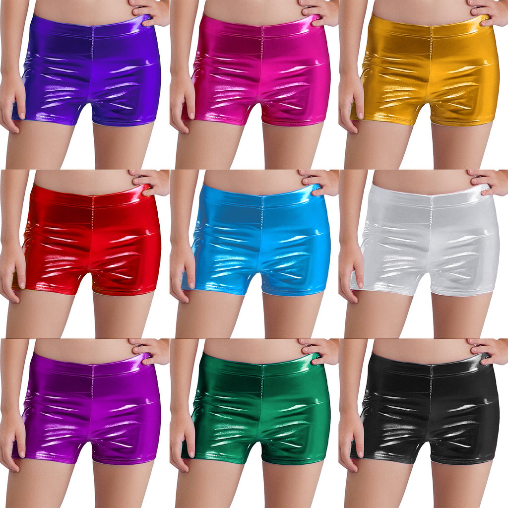 Yeahdor Kids Girls Boys Jazz Dance Performance Costume Metallic Shiny ...